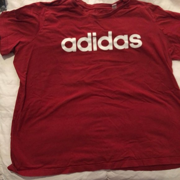 adidas | Tops | Adidas Red Shirt Womens Size 3x | Poshmark